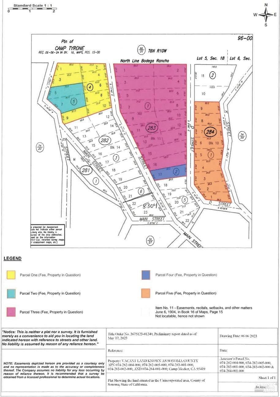 Lot Group 1 Tyrone Road, Camp Meeker, 95419